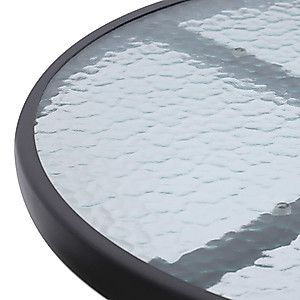 Outsunny 3 Piece Bar Height Outdoor Bistro Set for 2, Round Patio Pub Table 2 Bar Chairs with Comfortable Design & Strong Build, Tan