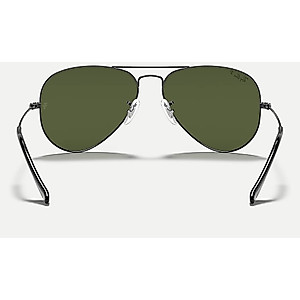 Ray-Ban RB3025 AVIATOR LARGE METAL 004/58 62M Gunmetal/Green Polarized Sunglasses For Men For Women + BUNDLE with Designer iWear Eyewear Kit