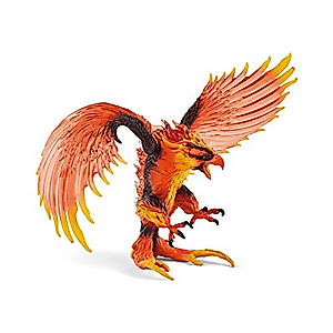 Schleich Eldrador , Lava Monster Mythical Creatures Toys for Kids, Fire Eagle Action Figure with Movable Wings, Ages 7+