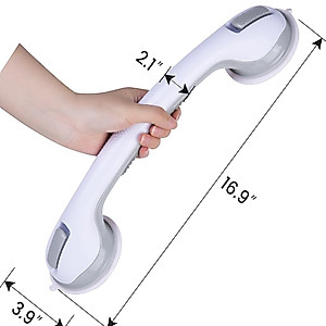 Grab Bars for Bathtubs and Showers,（2 Pack） Shower Handles for Elderly Seniors bar Bars Safety Elderly Suction 500 lbs Cup and Walls bathtubs Handicap Heavy Duty Grabbers Wall