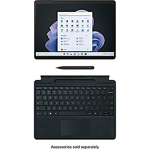 Microsoft Surface Pro 9, 13.3" Touchscreen 2-in-1 Tablet, 12th Gen Intel Core i7-1255U, Intel Iris Xe Graphics, 16GB DDR5 RAM, 1TB SSD, Windows 11h, Graphite, Device Only, with MTC Stylus Pen