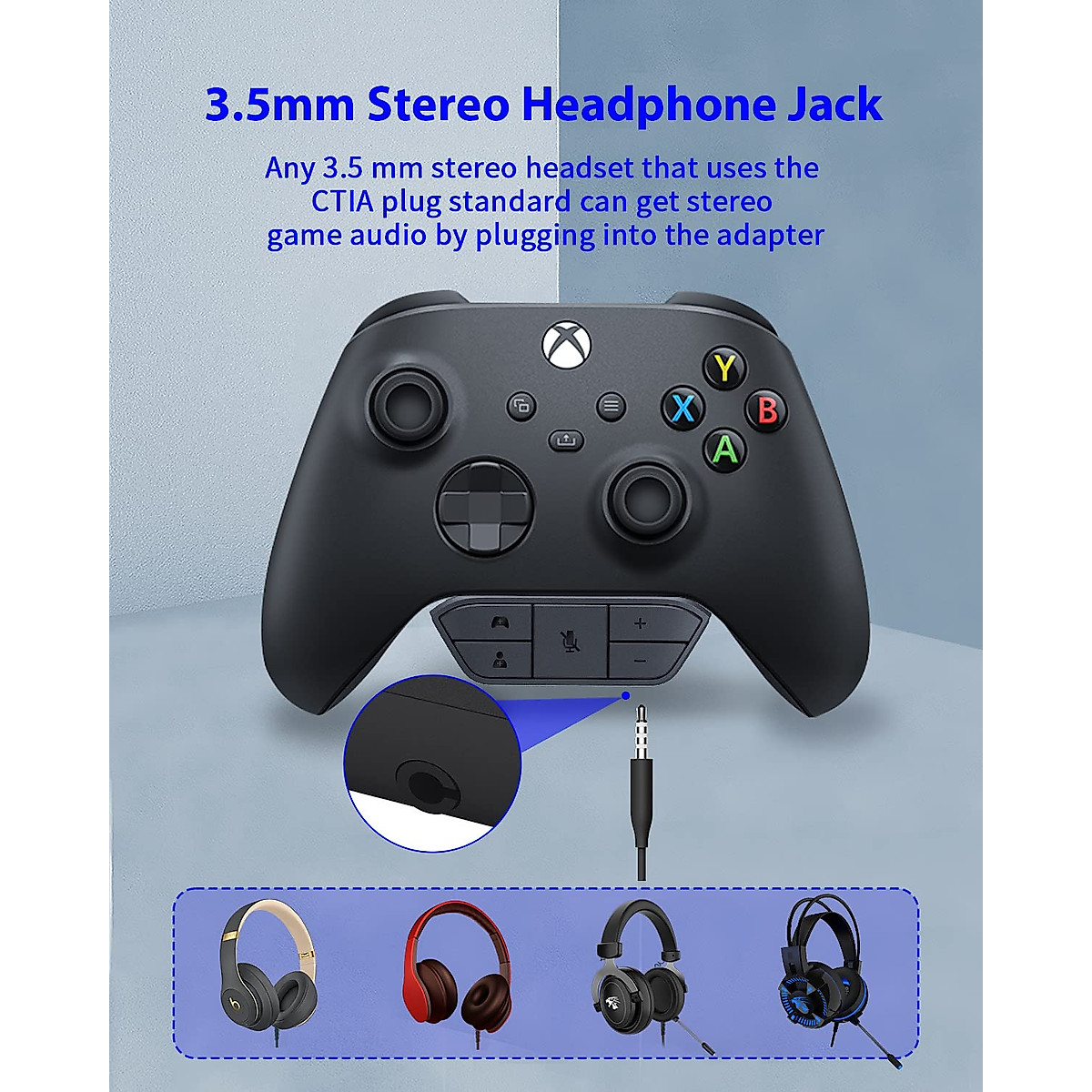 OLCLSS Stereo Headset Adapter for Xbox One, Xbox Headset Adapter, Xbox One Headset Adapter, Adjust Audio Balance (model 2)