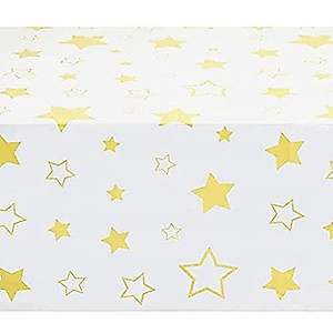 3 Pack Twinkle Twinkle Little Star Tablecloths for Baby Shower Decorations (54 x 108 in)