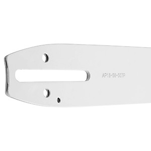 Replacement 16" Single Rivet Bar and 16" Semi Chisel Chain Combo for Echo CS-400 Chainsaw (16" Length, 3/8" Pitch, 0.050" Gauge, 56 Drive Links, 7 Sprocket Nose Tooth) 1 Bar 6 Chains