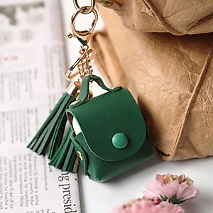 for AirPods Pro Case Cover, Leather Headphone Protective Cover with Keychain for Women Men Compatible with AirPods 3rd & 2nd & 1st Generation, Anti-Scratch Creative Shell(White,for AirPods 3)