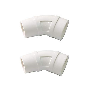 ATIE Pool Cleaner 45 Degree Elbow W70244 Replacement Fits Most Zodiac Baracuda, Pentair Kreepy Krauly, and Hayward Pool Cleaners (2 Pack)
