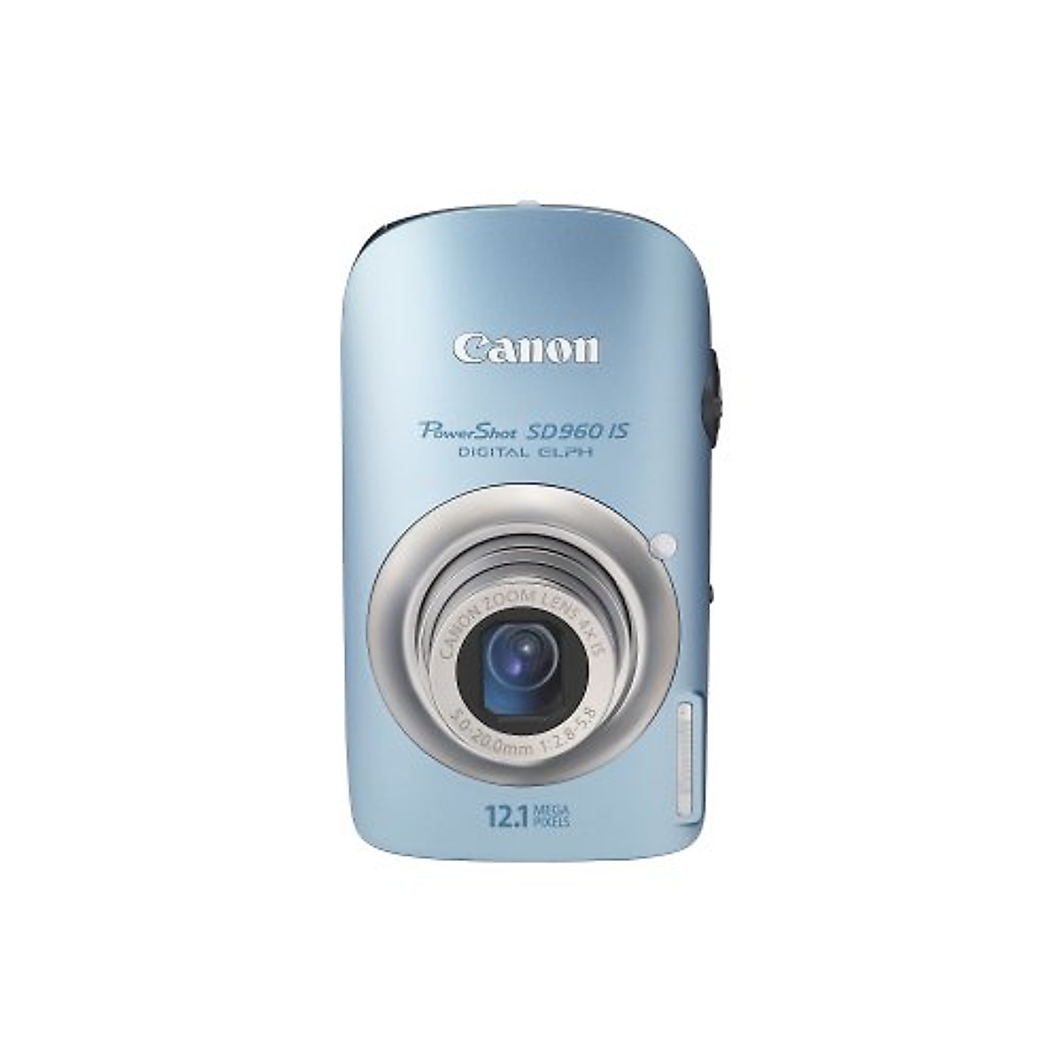 Canon PowerShot SD960IS 12.1 MP Digital Camera with 4x Wide Angle Optical Image Stabilized Zoom and 2.8-inch LCD (Light Blue)