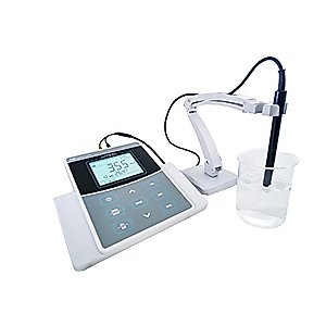 Apera Instruments AI522 EC800 Laboratory Benchtop Conductivity/TDS/Salinity/Resistivity/Temp. Meter Kit, 1% F.S Accuracy, GLP Data Management (USB output), Plastic/Glass