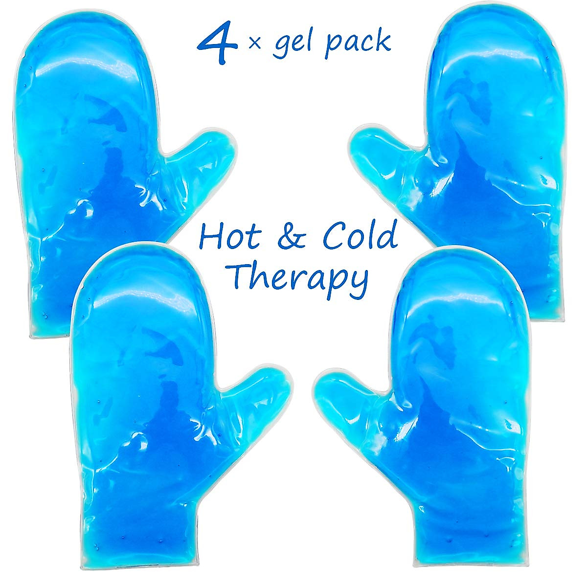 Hot and Cold Hand Therapy Gloves, Hand Ice Pack, Ice and Heat Therapy Pain Relieving Mittens | Microwavable and Freezable, Arthritis, Finger and Hand Injuries, and Carpal Tunnel Small, Medium