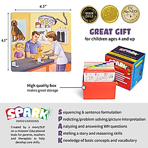 Sequence Cards for Storytelling, Speech Therapy Game, Special Education Materials, Sentence Building, Problem Solving, Improve Language Skills Sequence Cards, Autism Game, Picture Cards, SEL