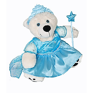 Blue Snow Princess Gown Teddy Bear Clothes Fits Most 14"-18" Build-a-Bear and Make Your Own Stuffed Animals