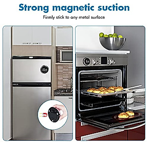 Geekpartn Rechargeable Timer-Digital Kitchen Timer- Classroom Timer for Kids- Magnetic Countdown Countup Timer(Black)