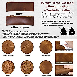 S-ZONE Women Genuine Leather Tote Bag Shoulder Handbag Bundle with Bucket Crossbody Purse