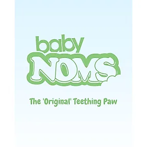 BabyNoms ® Teething Mitten 2-Pack Bundle | Dino Blue & Tiger Orange Teether Paws