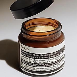 Aesop Camellia Nut Facial Hydrating Cream - Rich Hydration for Immediate Relief From Dryness - Nourshing Blend of Nut and Plant Extracts - 2.0 oz