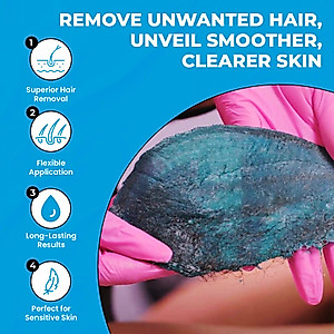 Starpil Wax 1000g / 2.2 lb Bag Blue Hard Wax Beads for Hair Removal, Stripless Wax Beans Refill for Wax Pot Warmer Professional, Low Temperature Film Hair Removal Wax Pearls.