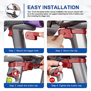 LANMU Trigger Lock Compatible with Dyson Outsize Cordless Stick Vacuum Cleaner, Upgraded Power Button Switch Accessories Attachments