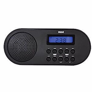 RCA – NOAA Emergency Weather Alert Radio with AM/FM Radio, Digital Clock and Alarm – AC or Battery Powered (RCWR7)