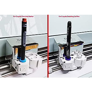 SPPQ 14 Packs Pen Adapter Set Compatible with Cricut (Explore Air, Explore Air 2, Air 3, and Maker,Maker 3), Pen Holder Compatible with (Sharpie/Bic/Crayola/Sakura/Pilot/Pentel)