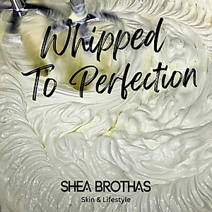 Shea Brothas | Unrefined | Raw | Organic | Shea Butter | Whipped | Body Butter | Dry Skin | Eczema | All Skin Types | Men | Women | Kids | Gifts | Fair Trade | Vegan | 8 oz