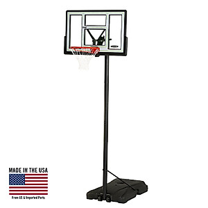 Fusion Courtside Portable Basketball System, 46 Inch Backboard
