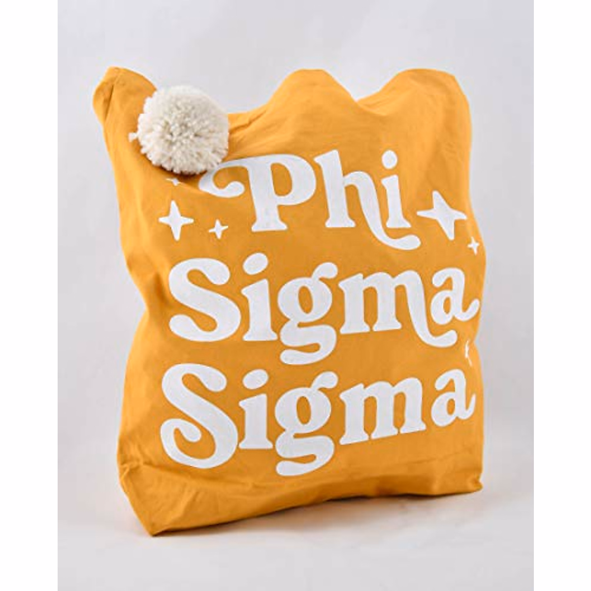 Phi Sigma Sigma Retro Pom Pom Tote Bag