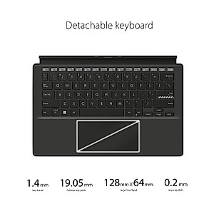 ASUS VivoBook 13 Slate OLED 2-in-1 Laptop, 13.3" FHD OLED Touch Display, Intel Pentium N6000 Quad-Core CPU, 4GB RAM, 128GB eMMC, Windows 11 Home in S Mode, Black, T3300KA-DH21T (Renewed)