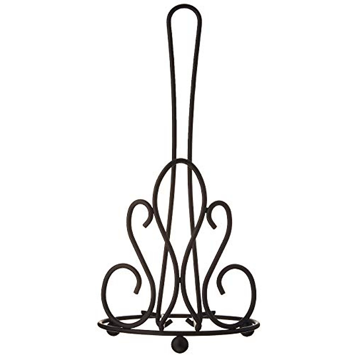 Spectrum Diversified Tuscan Paper Towel Holder, Black