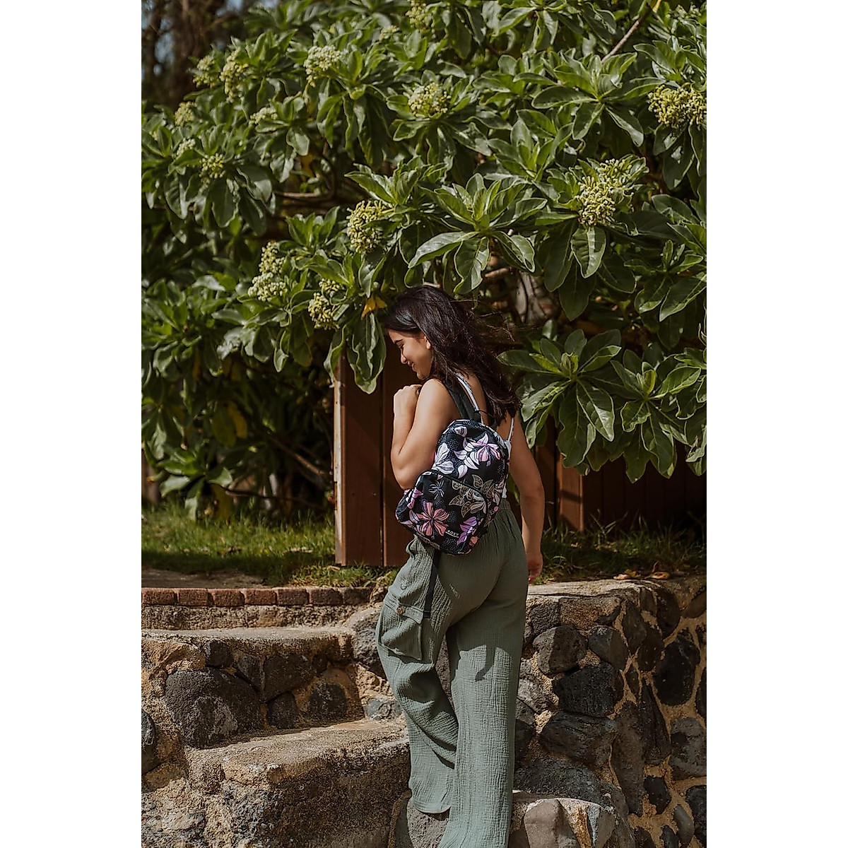 Roxy Women's Always Core Canvas Backpack, Toasted Nut Bico Stripe, 1SZ