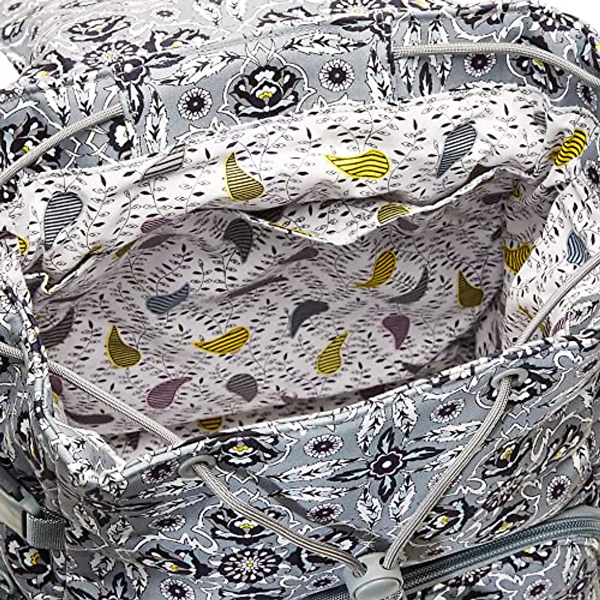 Vera Bradley Women's Cotton Utility Backpack, Plaza Tile - Recycled Cotton, One Size