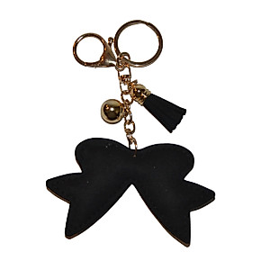 Popfizzy Cheer Bow Keychain, Bling Backpack Key Chain for Cheerleaders, Rhinestone Cheerleading Purse Charms