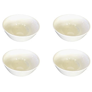 Z-Moments Melamine Round Soup Rice Bowls Set, 4-5/8" dia. X 2-1/4" H (10 oz), Off White (24, 4-5/8" dia. X 2-1/4" H (10 oz))
