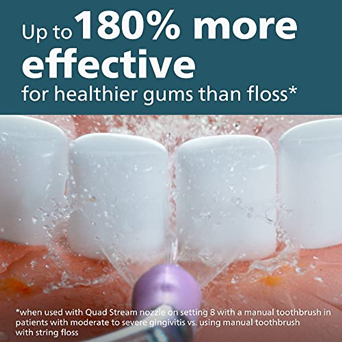 Philips Sonicare Power Flosser 5000, White, Frustration Free Packaging, HX3811/20