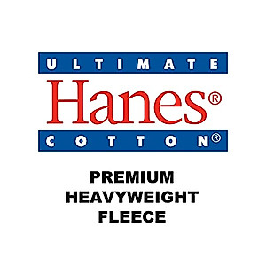 Hanes Men's Full Zip Ultimate Heavyweight Hoodie, Black, Medium