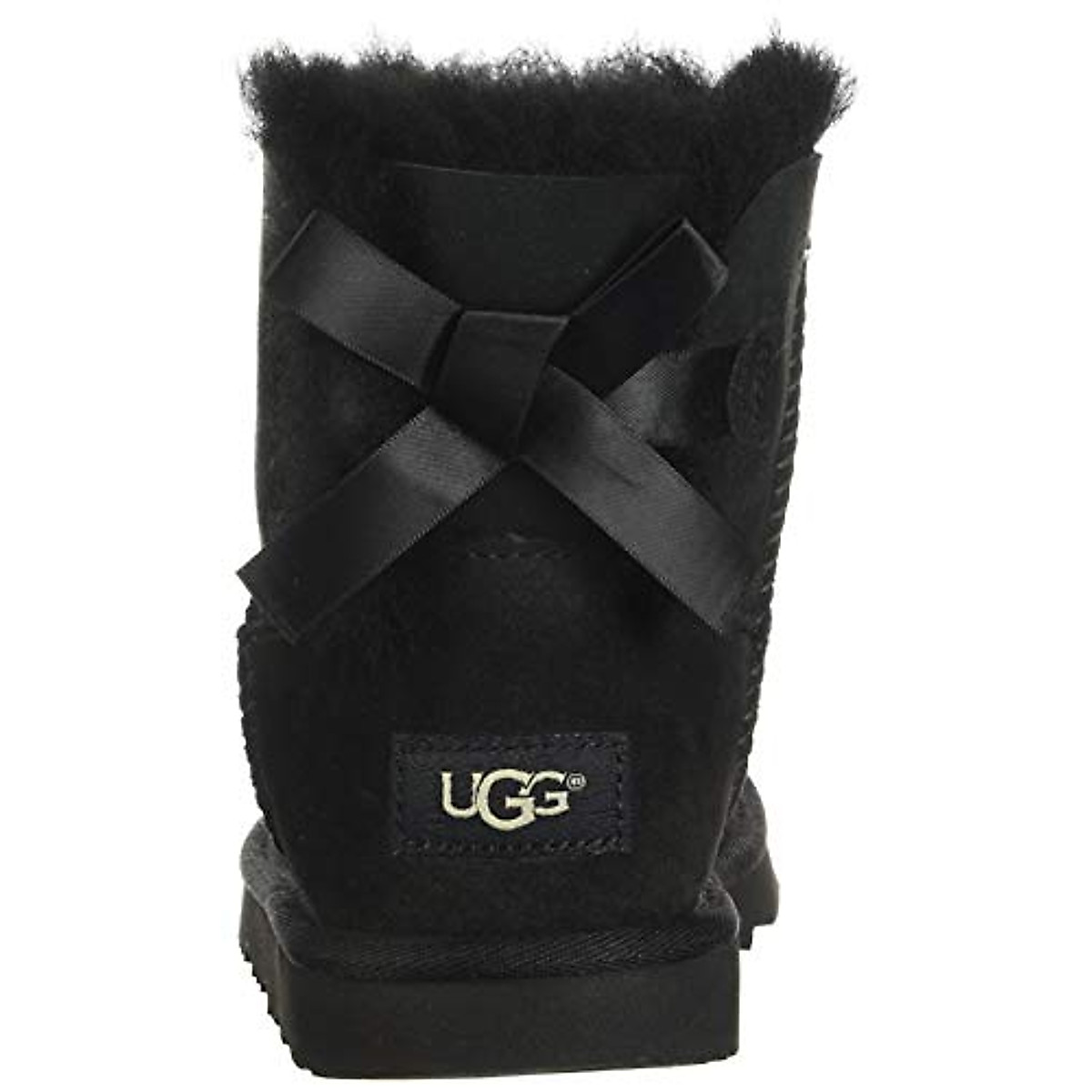 UGG unisex child Mini Bailey Bow Ii Boot, Black, 8 Toddler US