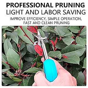 HLIGHT Portable Pointed Fruit Shears Picking Fruit Shears Cut Bud Pepper Pruning Gardening Cutter Household Garden Utility Tools,Blue