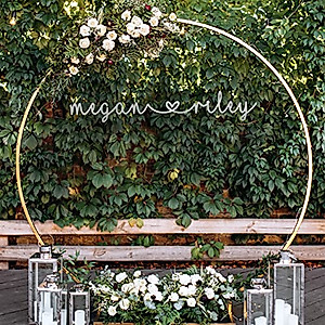 ROCC RUSTED ORANGE CRAFTWORKS CO. I Heart You 36" Wedding Decorations for Reception Personalized Metal Name Sign Wedding Reception Decorations Mr and Mrs Sign Wedding Present Personalized Metal Signs