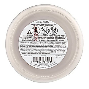 Candle-lite Scented Candles, Evening Fireside Glow Fragrance, One 10 oz. Three Wick Aromatherapy Candle with 20-40 Hours of Burn Time, Grey Color