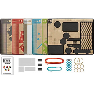 Nintendo Labo Variety Kit, Customization Set, and Nintendo Switch Console with Neon Joy Con Bundle