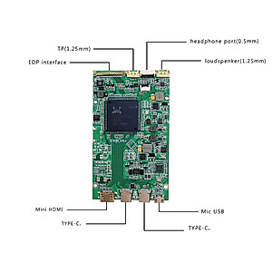 VSDISPLAY Mini HD-MI Type-C LCD Controller Board Work for 15.6 Inch 3840x2160 4K LCD Screen NV156QUM-N44 NV156QUM-N32
