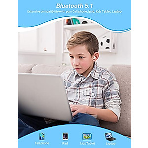 Instiwitt Pink Wireless Earbuds for Girl, Bluetooth 5.1 Headphone Hi-Fi Stereo Headphones IPX5 Waterproof Earphones with Dual Mic and Charging Case, 36H Playtime Touch Control in-Ear Headset