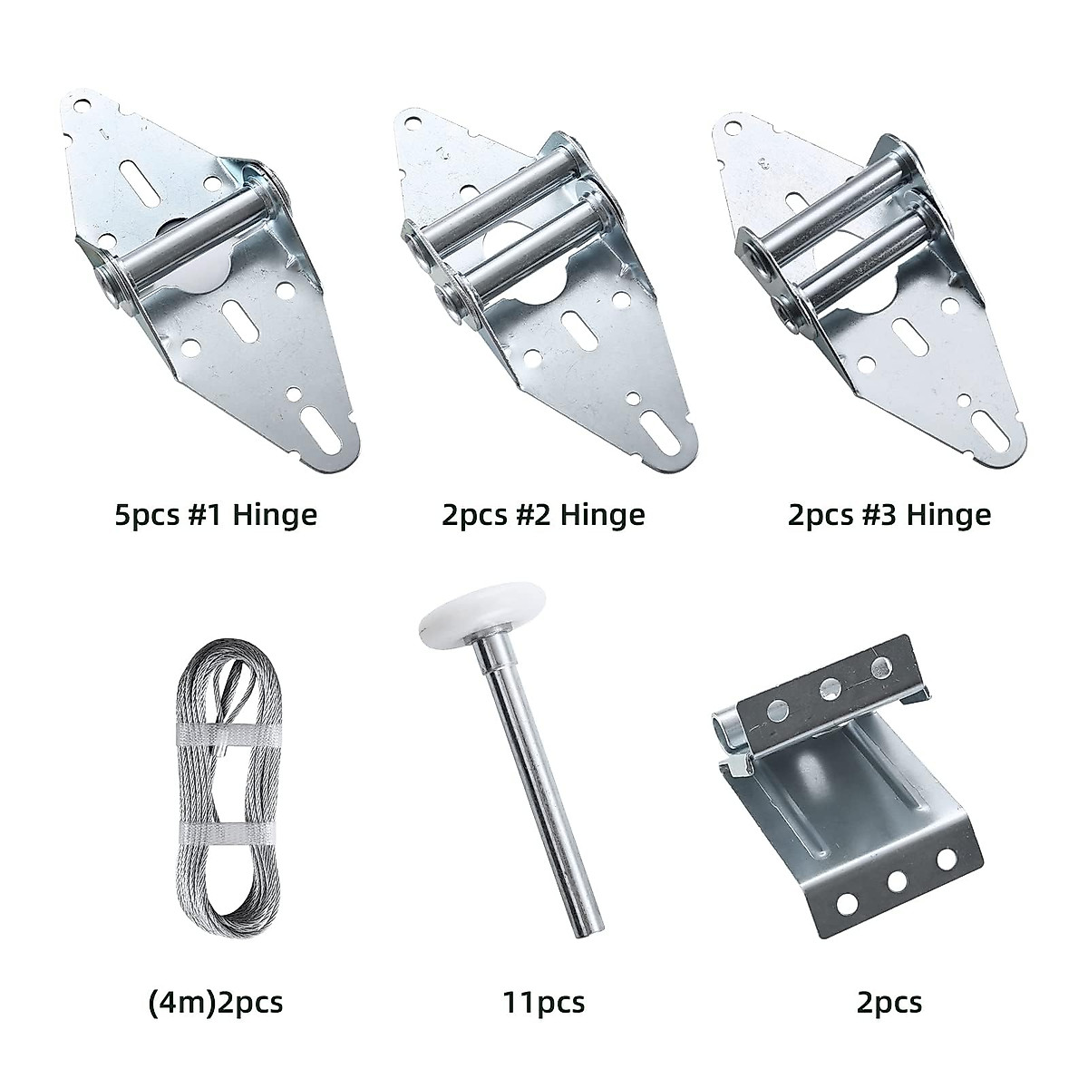 HOME MASTER HARDWARE Garage Door Hinge & Roller Tune Up Kit Garage Door Hardware Kit for 16 x 7 or 18 x 7 Door