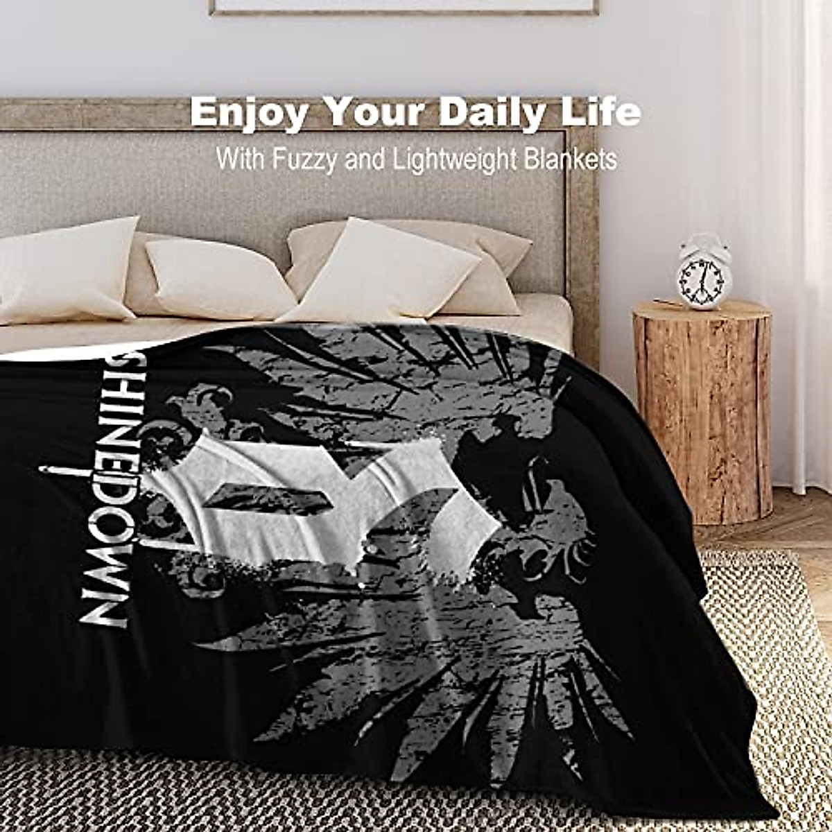 Home Fleece Blanket Throw Blanket for Couch or Bed, Soft Microfiber Fuzzy Flannel Blanket for Adults or Kids 60"x80"