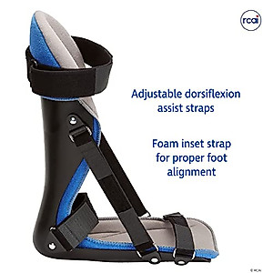 RCAI Plantar Fasciitis Night Splint | Medical Grade Brace For Plantar Fasciitis Relief, Ultra-Comfortable Plush Liner Wicks Away Moisture, Extra Small Size Fits Foot Lengths up to 7-3/4”, Unisex, Made In The USA