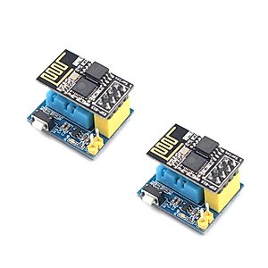 ESP8266 ESP-01S DHT11 Temperature and humidity WiFi node module, with ESP-01S wireless module, Pack of 2