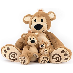 Plushible Pawley The Teddy Bear Stuffed Animal - Plush Stuffed Animal with Embroidered Details - Soft & Snuggly Stuffed Animals for Babies Toddlers & Kids - 10" Plush Teddy Bear - Stuffed Bear Plush