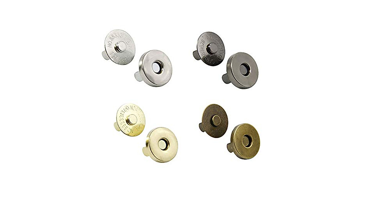 Magnetic Button Clasps Set | 40 Durable Snaps for Crafts & Sewing
