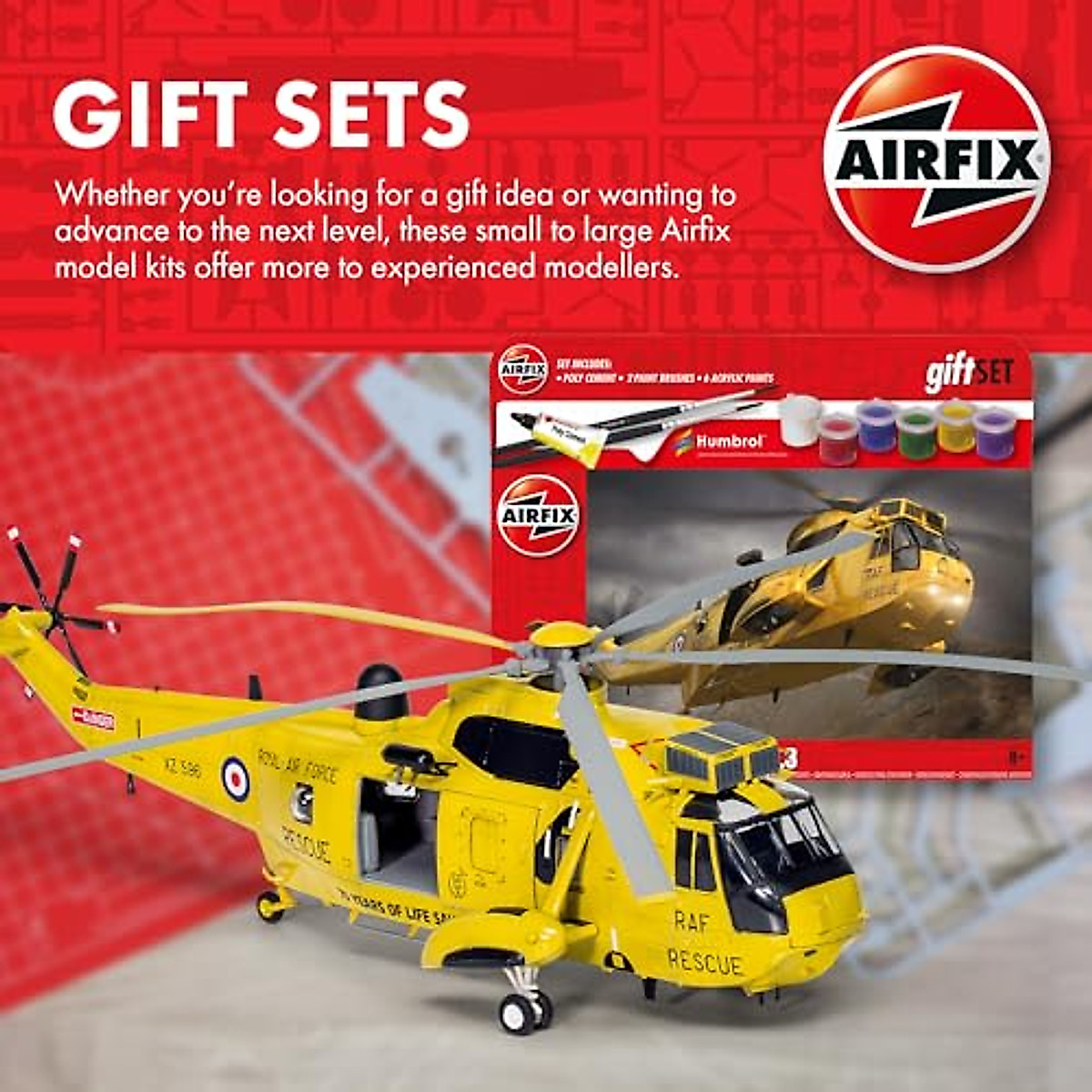 Airfix 1:700 RMS Titanic Gift Set - Plastic Model Kits, Model Ship & Boat Building Kits for Adults, includes: 1:700 Scale Model of The RMS Titanic, 6 Humbrol Acrylic Paints, 2 Brushes & 1 Poly Cement