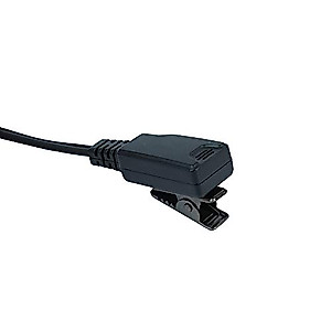 Klykon Ear Pieces for Motorola Radios, 2 Pin D Shape Police Earpiece Headset with Mic Ptt for Motorola 2 Way Radio Wakie Talkie Cls1110 Cp200d Cp200