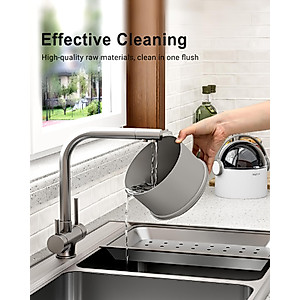 CTIME Small Trash can with lid,0.6 Gallon Countertop Trash can,Cute Tiny Trash can for Coffer bar,Kitchen,Bathroom,Desk,rv, Mini Portable Plastic Waste Basket